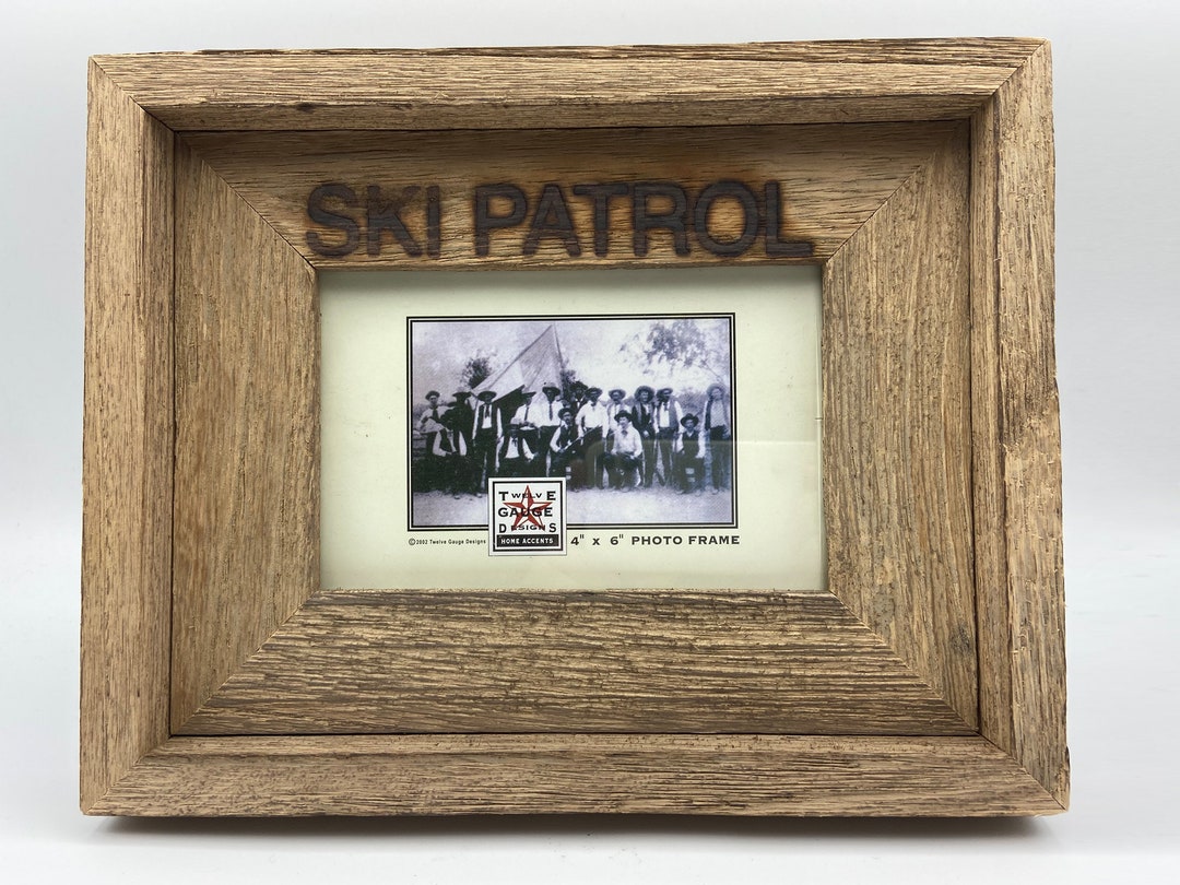 Ski Patrol Wood Ski Picture Frame - Etsy