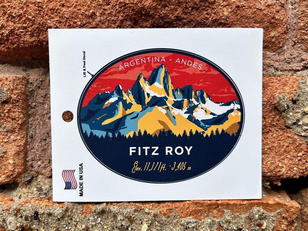 Fitz Roy Decal, Sticker - Etsy