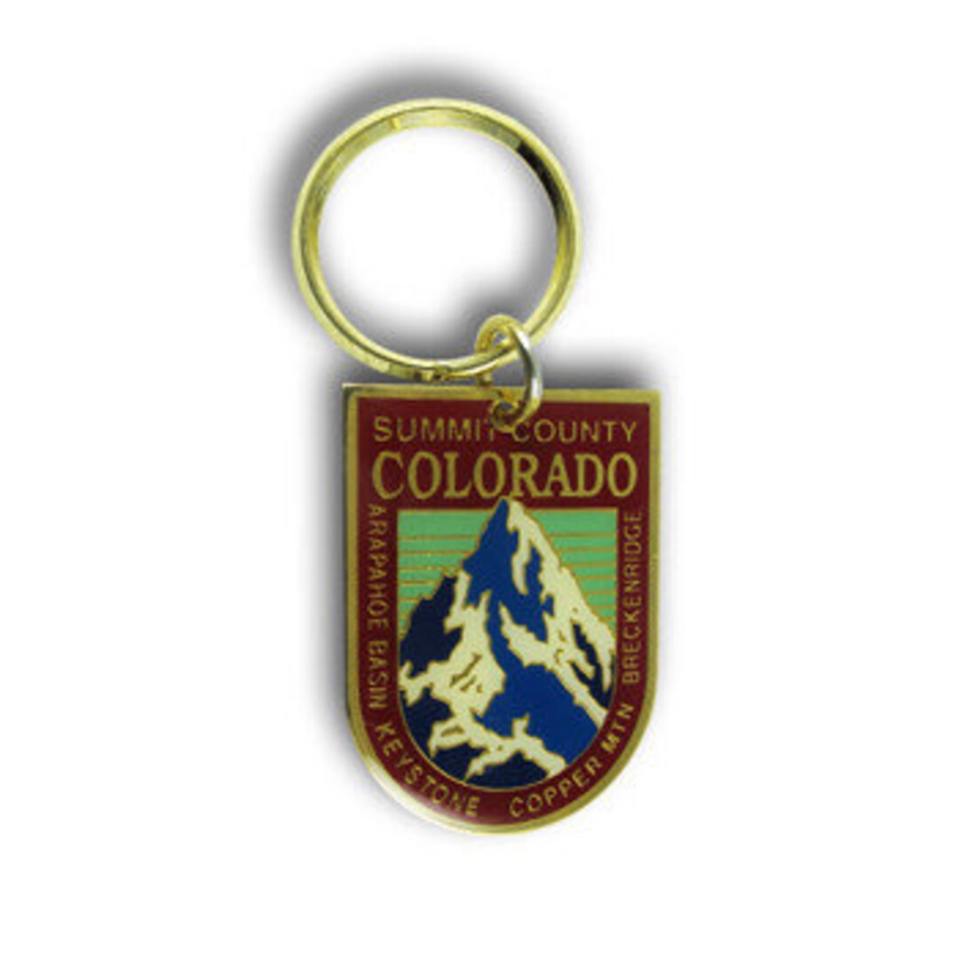 Summit County Mountain Keychain #1 - Etsy