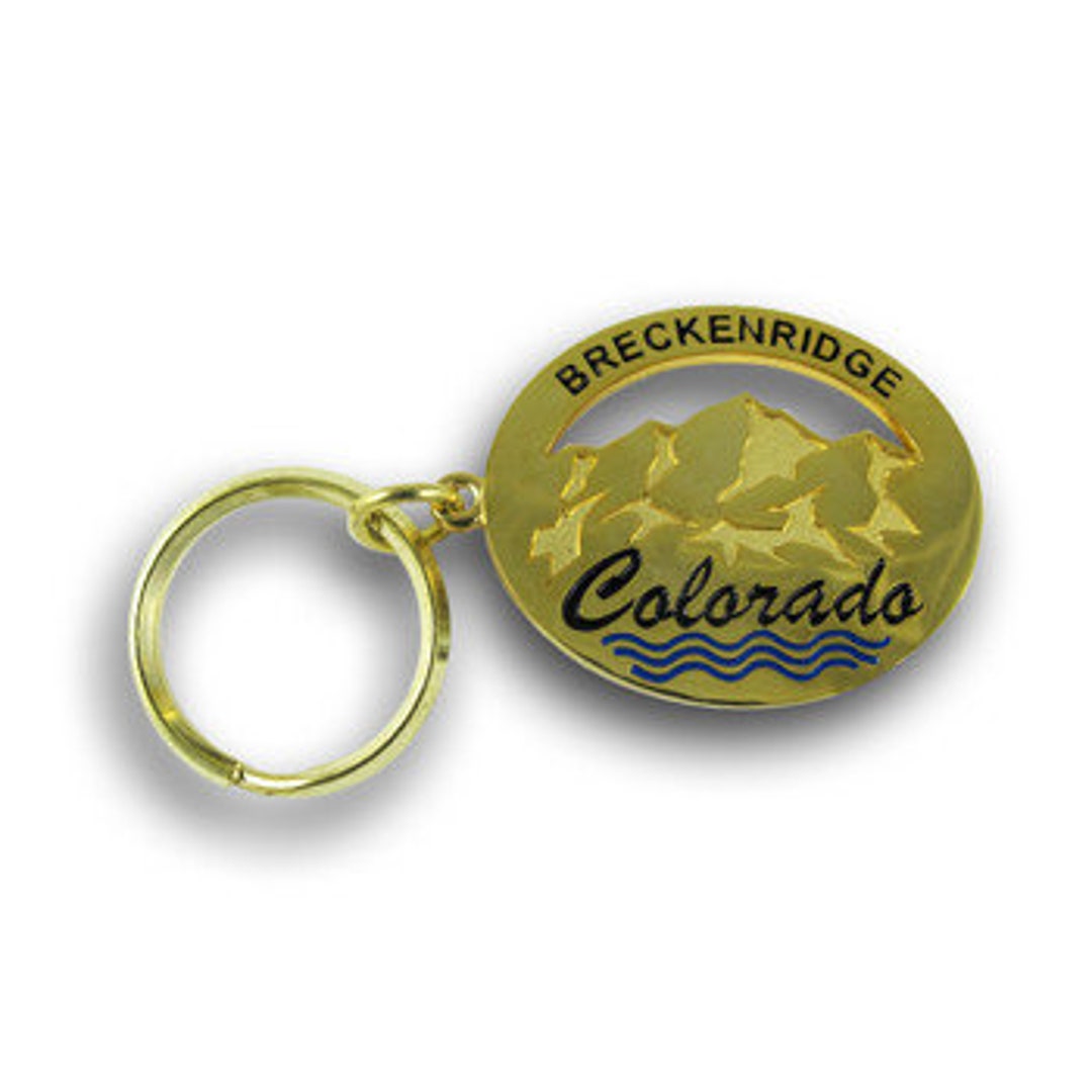 Breckenridge Gold Ski Resort Keychain #11 - Etsy