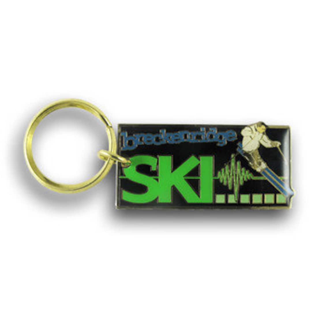 Breckenridge Downhill Skier Ski Resort Keychain 16 - Etsy