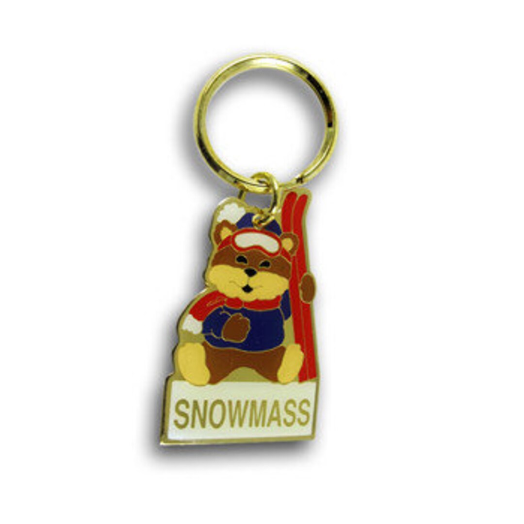 Bear Snowmass Ski Resort Keychain #2 - Etsy