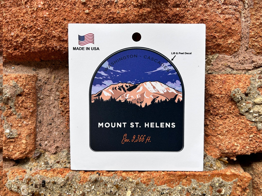 Mount St. Helens Decal, Sticker - Etsy