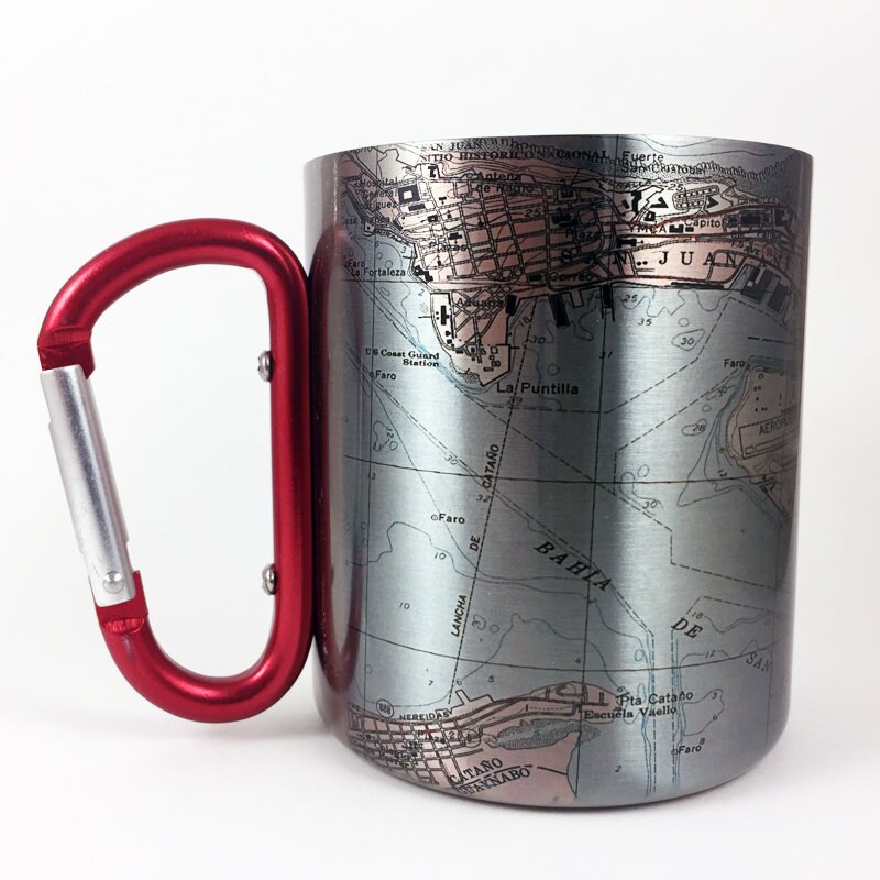 Old San Juan Nautical Charts Carabiner Coffee Mug Map - Etsy