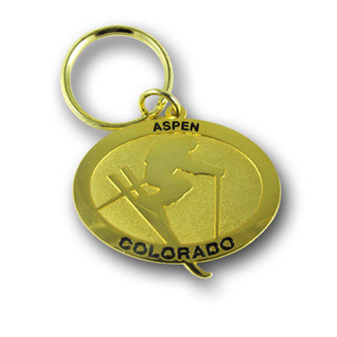 Aspen Gold Ski Resort Keychain #02 - Etsy