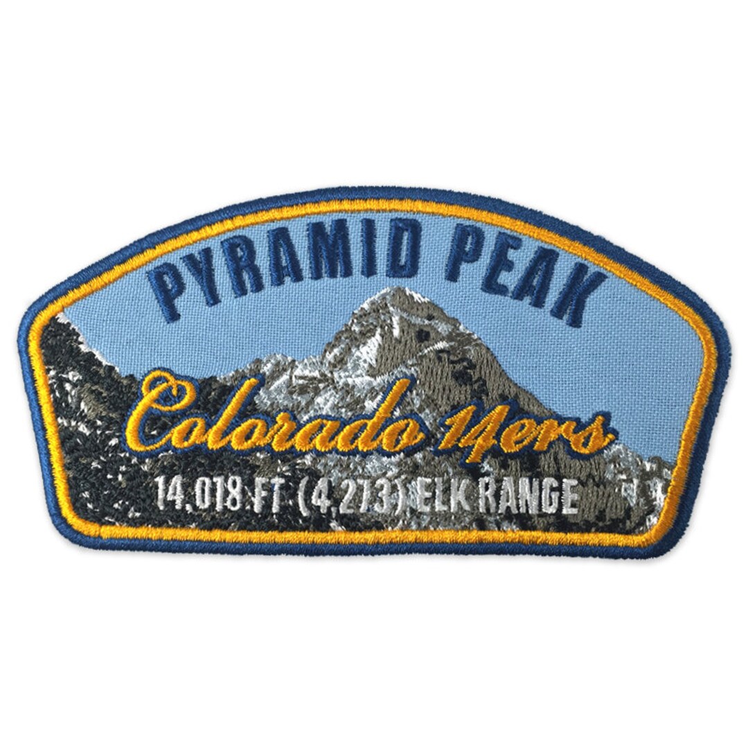 Pyramid Peak Colorado 14ers Mountain Patch - Etsy