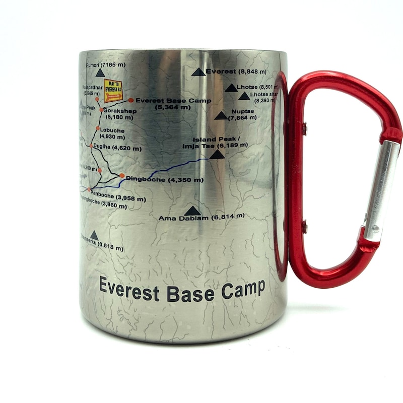 Mount Everest on a Map - Etsy