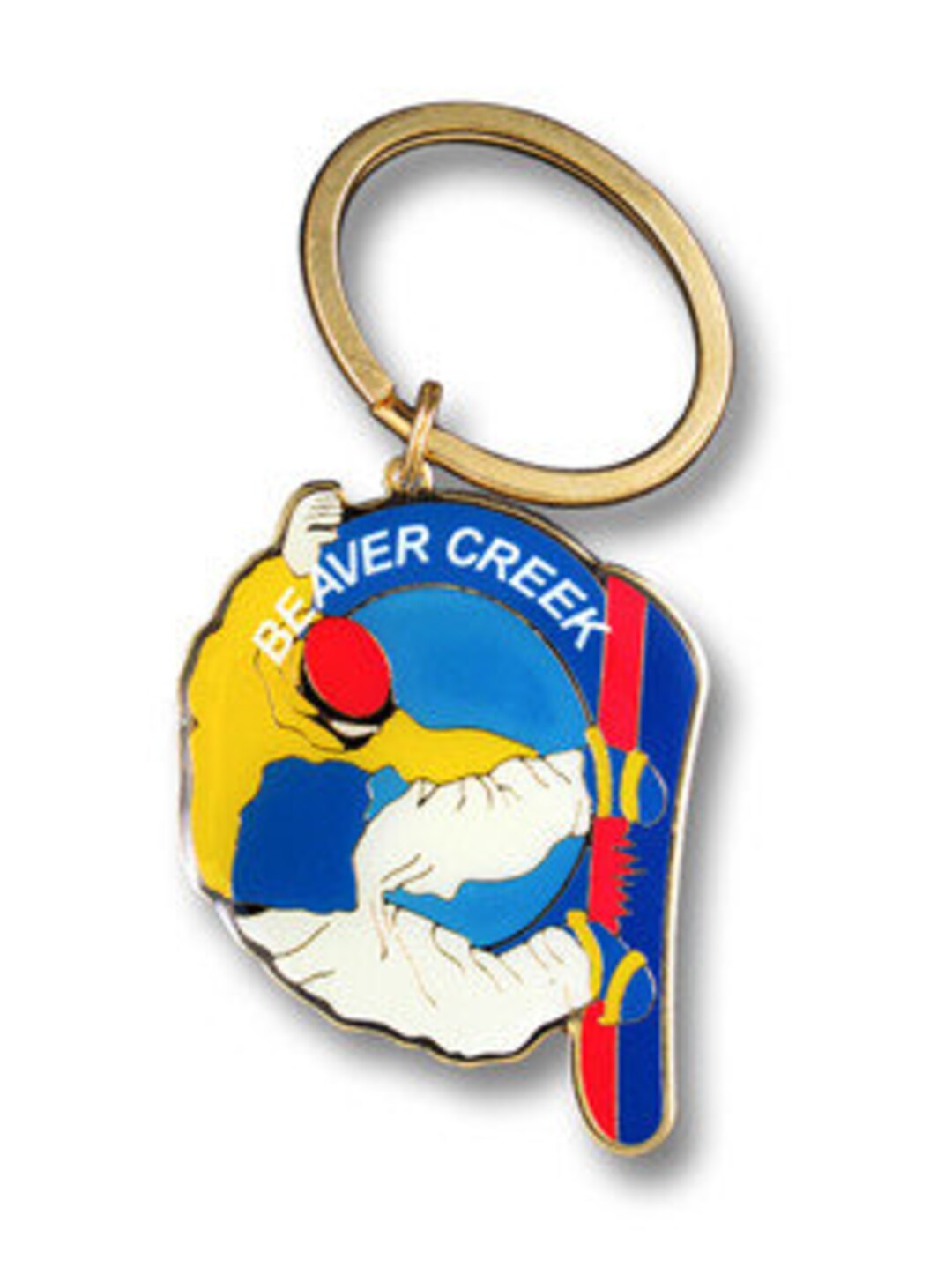 Beaver Creek Oval Snowboard Ski Resort Keychain - Etsy
