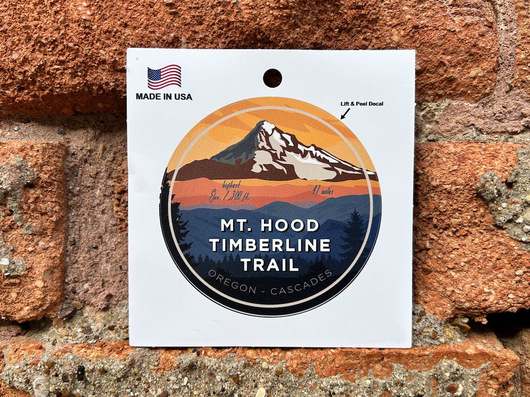 Mt. Hood Timberline Trail Decal, Sticker - Etsy