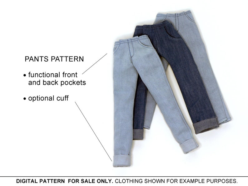 Shirt & Jeans [EAH Boy] - DIGITAL Download Doll Clothes Pattern - Etsy