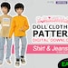 Shirt & Jeans [EAH Boy] - DIGITAL Download Doll Clothes Pattern - Etsy