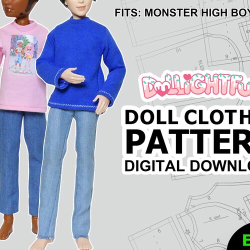DIGITAL Download Pattern & Instructions Monster High 1/6 - Etsy