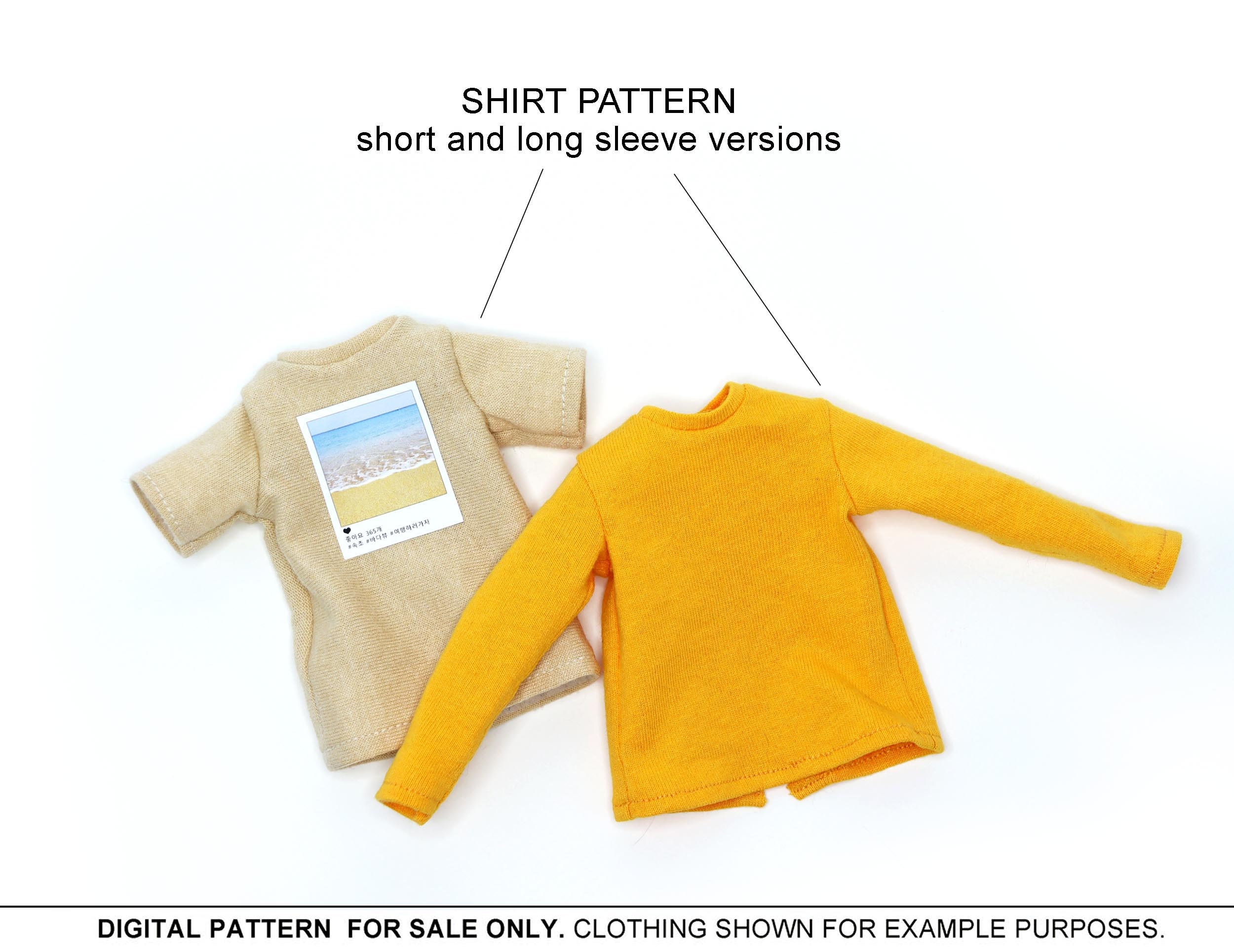 Shirt & Jeans [EAH Boy] - DIGITAL Download Doll Clothes Pattern - Etsy