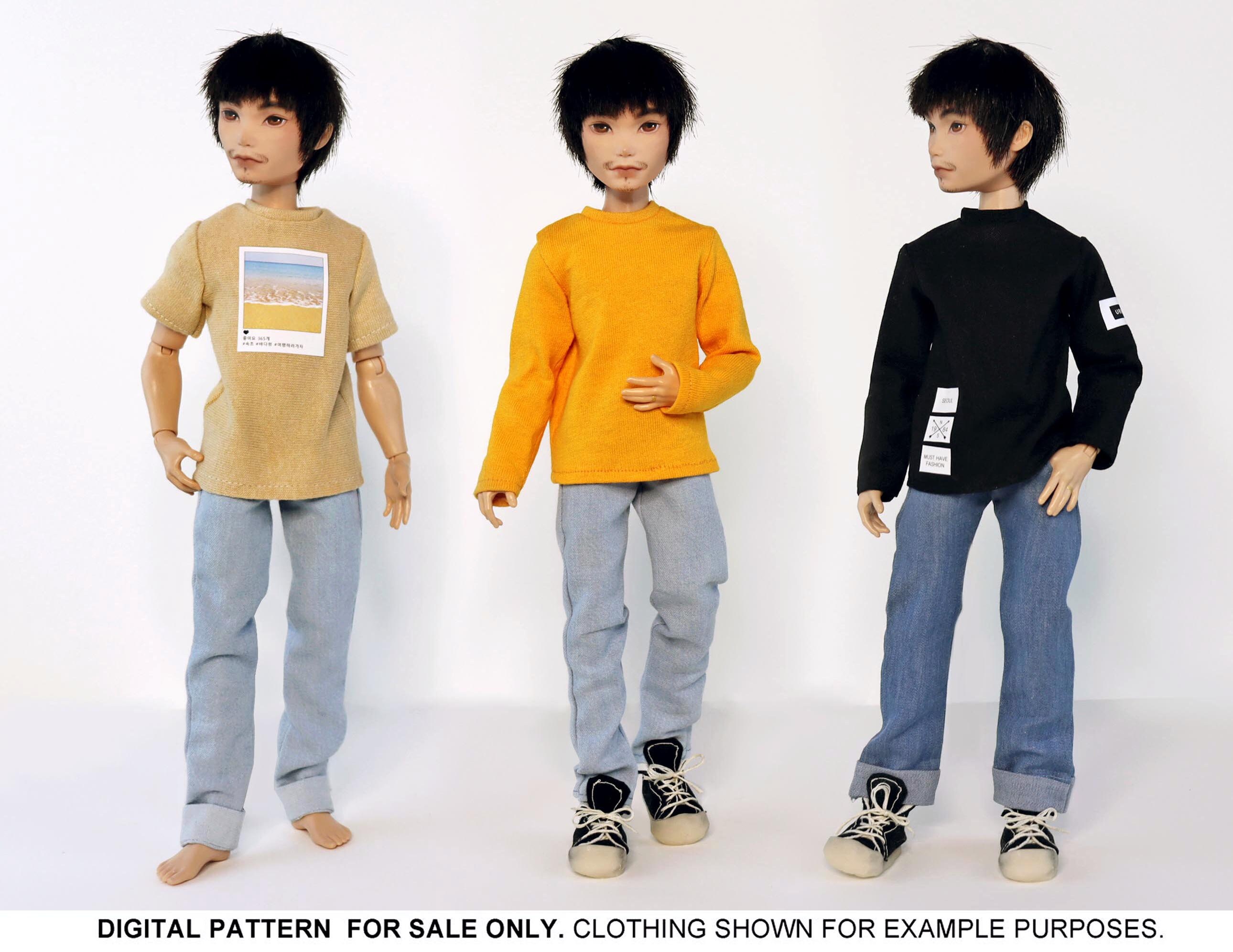 Shirt & Jeans [EAH Boy] - DIGITAL Download Doll Clothes Pattern - Etsy