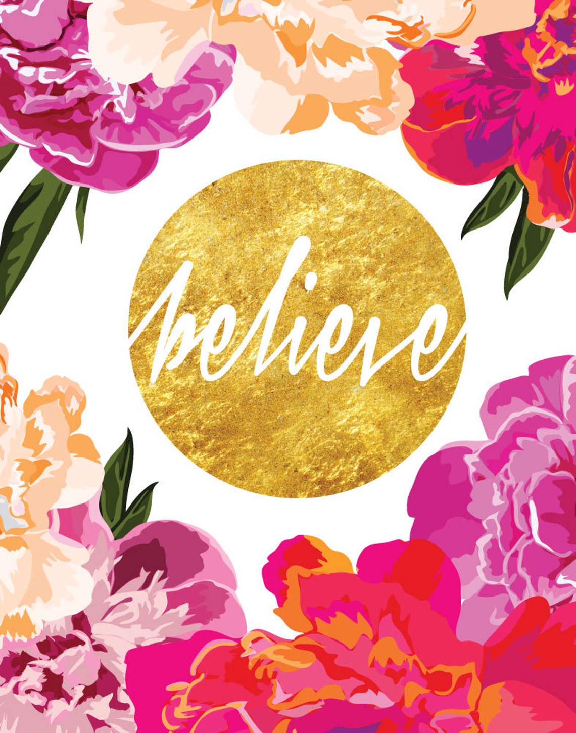 Believe INSTANT DOWNLOAD Bible Verse Print Scripture Print Christian ...