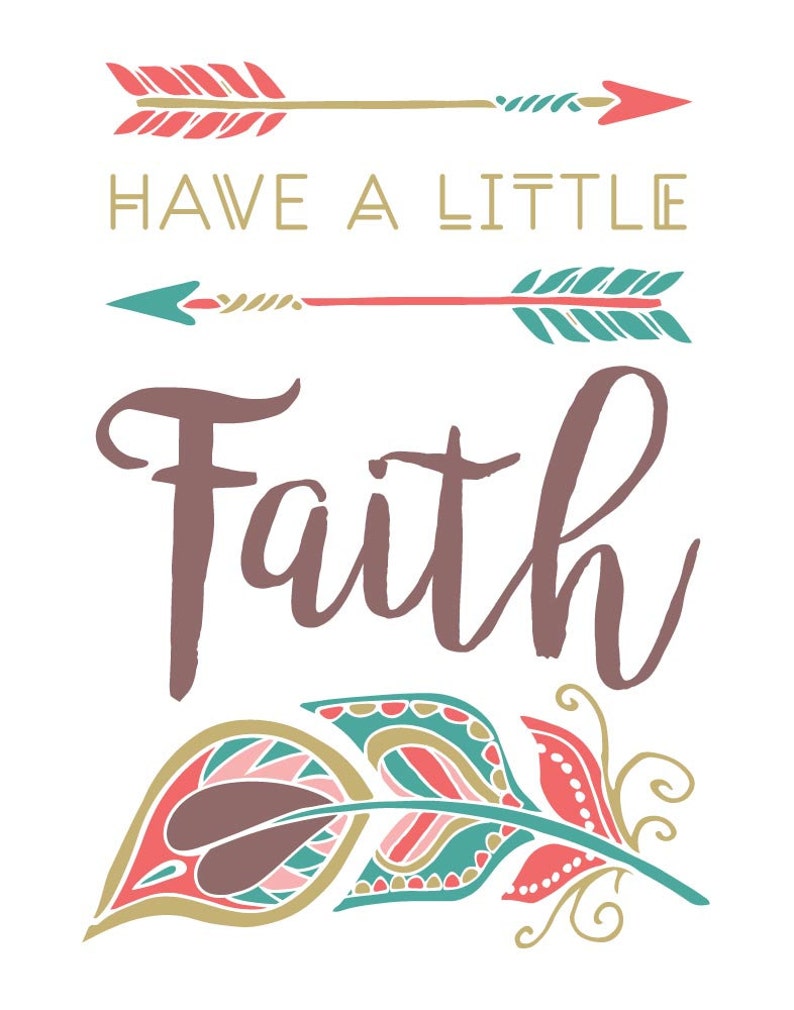 Have a Little Faith Bible Verse Print Home Decor Wall Art - Etsy