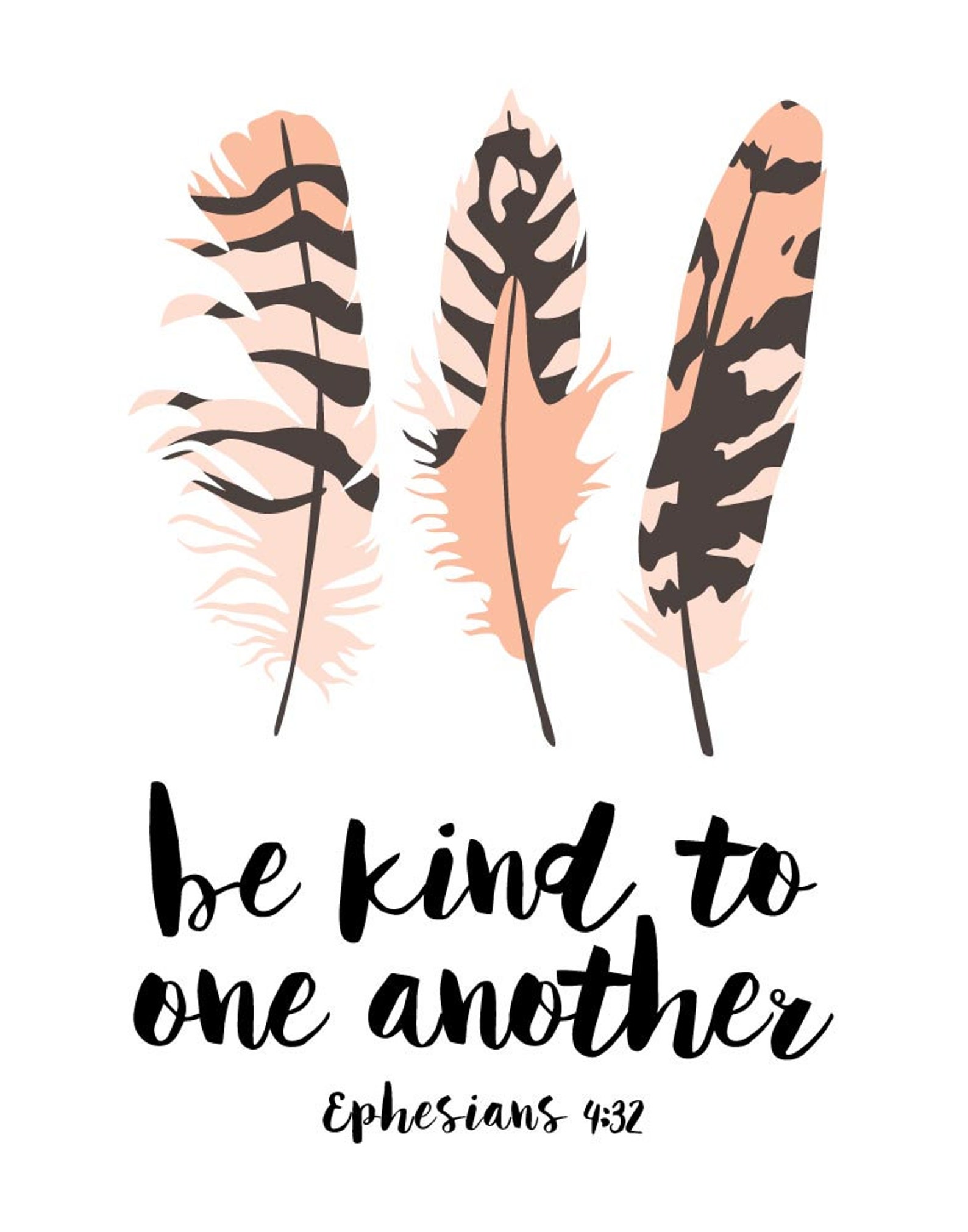 Be Kind to One Another Ephesians 4:32 Bible Verse Print, Scripture ...