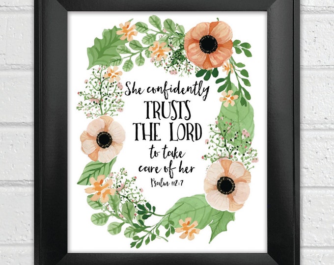 INSTANT DOWNLOAD Bible Verse Printable Scripture Print | Etsy
