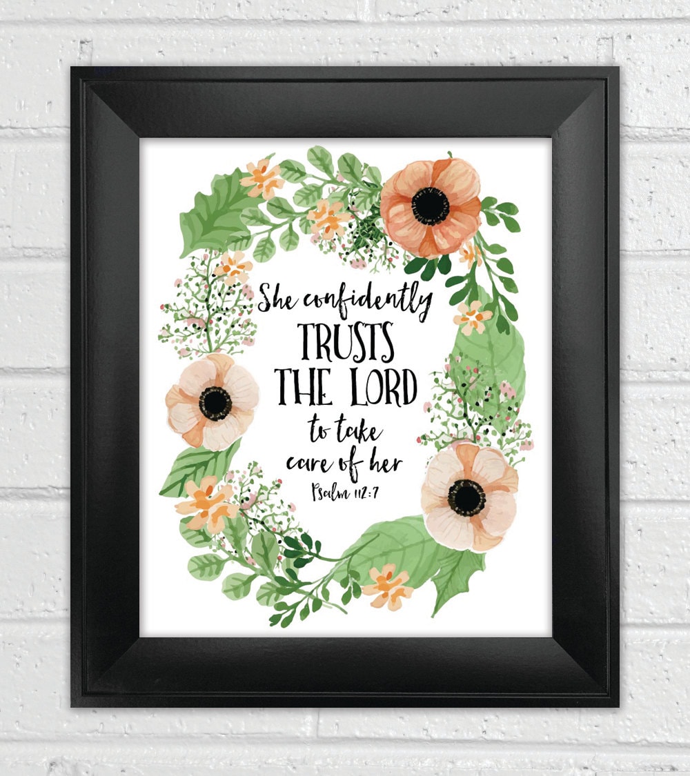 INSTANT DOWNLOAD Bible Verse Printable, Scripture Print, Christian Wall ...