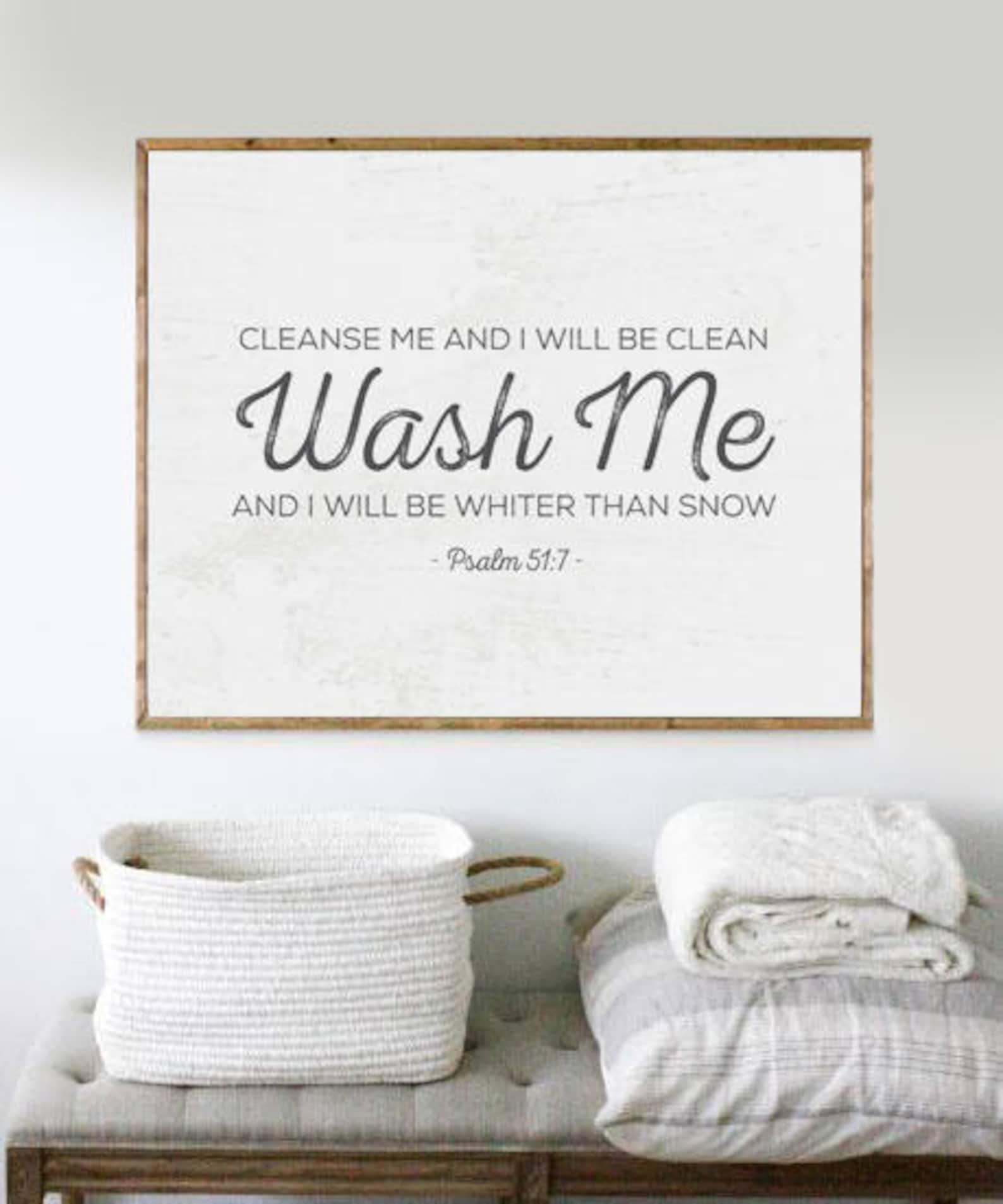Laundry Print Bible Verse Print Laundry Room Decor - Etsy