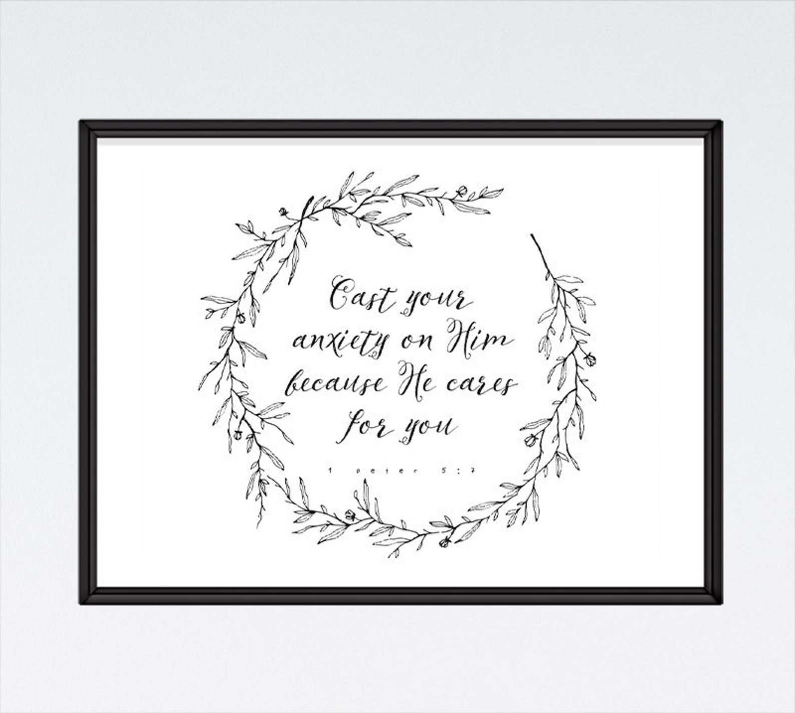 INSTANT DOWNLOAD Bible Verse Print, Scripture Art, Living Room Wall Art ...