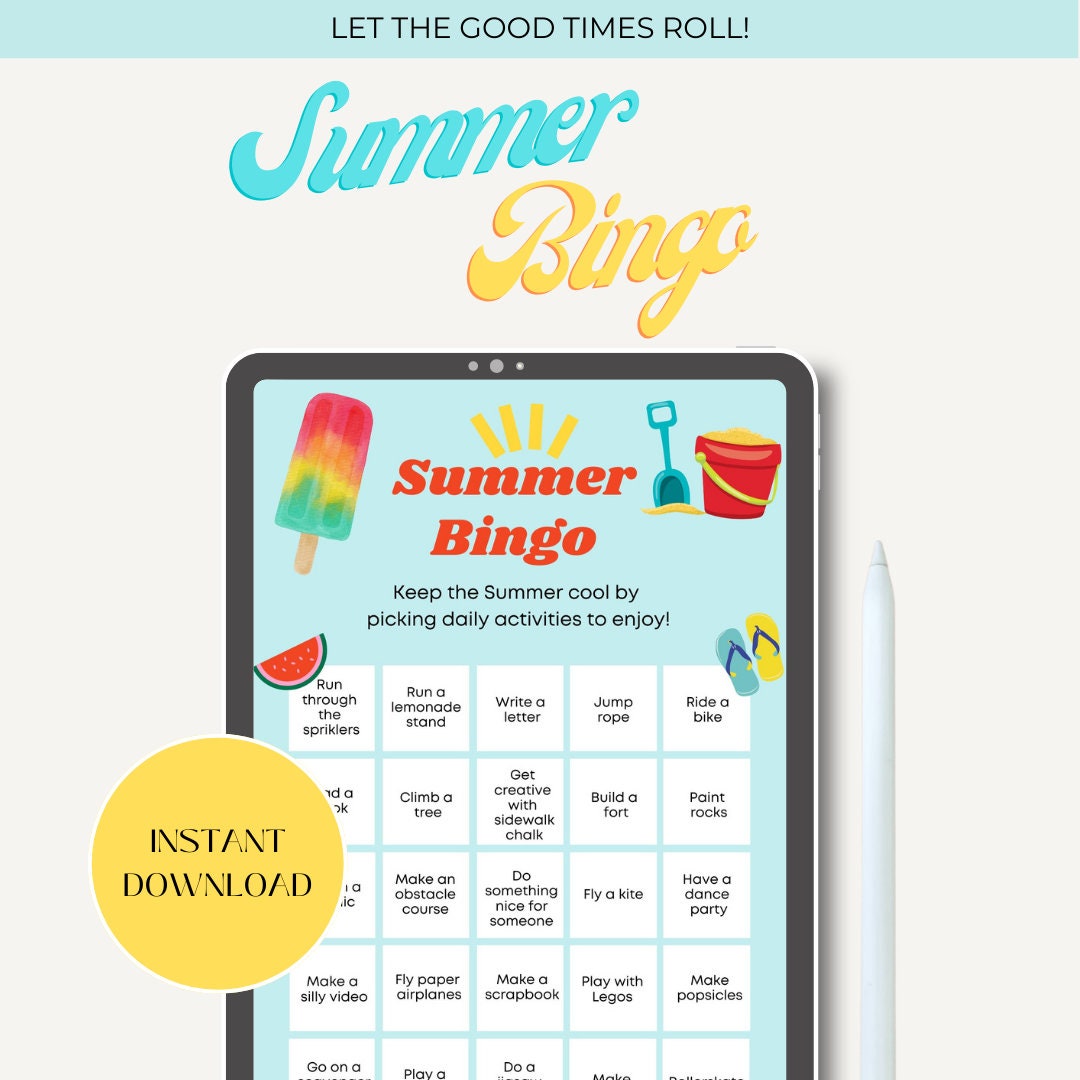 Summer Bingo Digital Download - Etsy