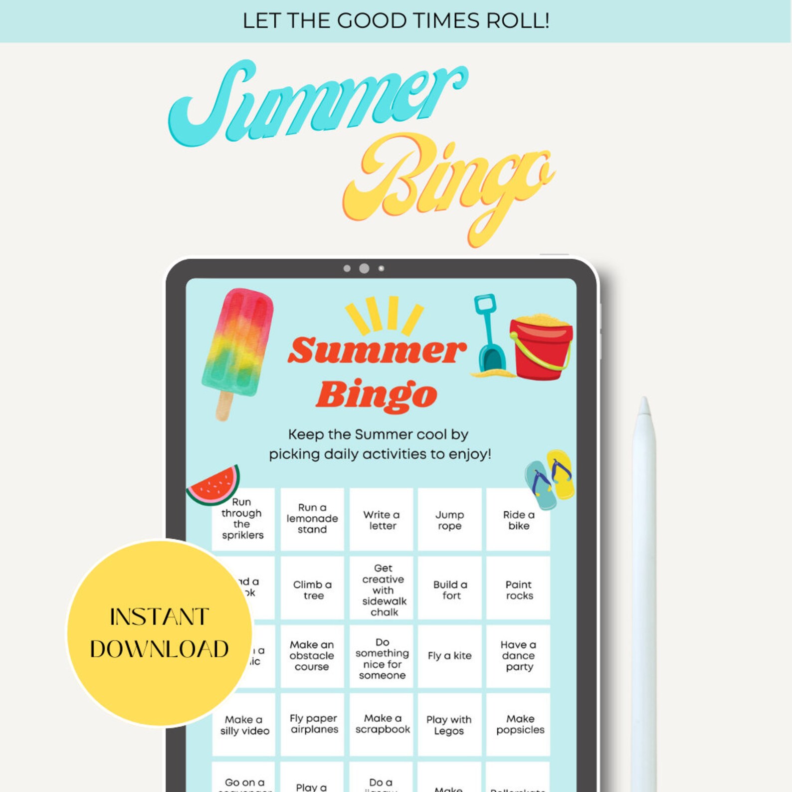 Summer Bingo Digital Download - Etsy