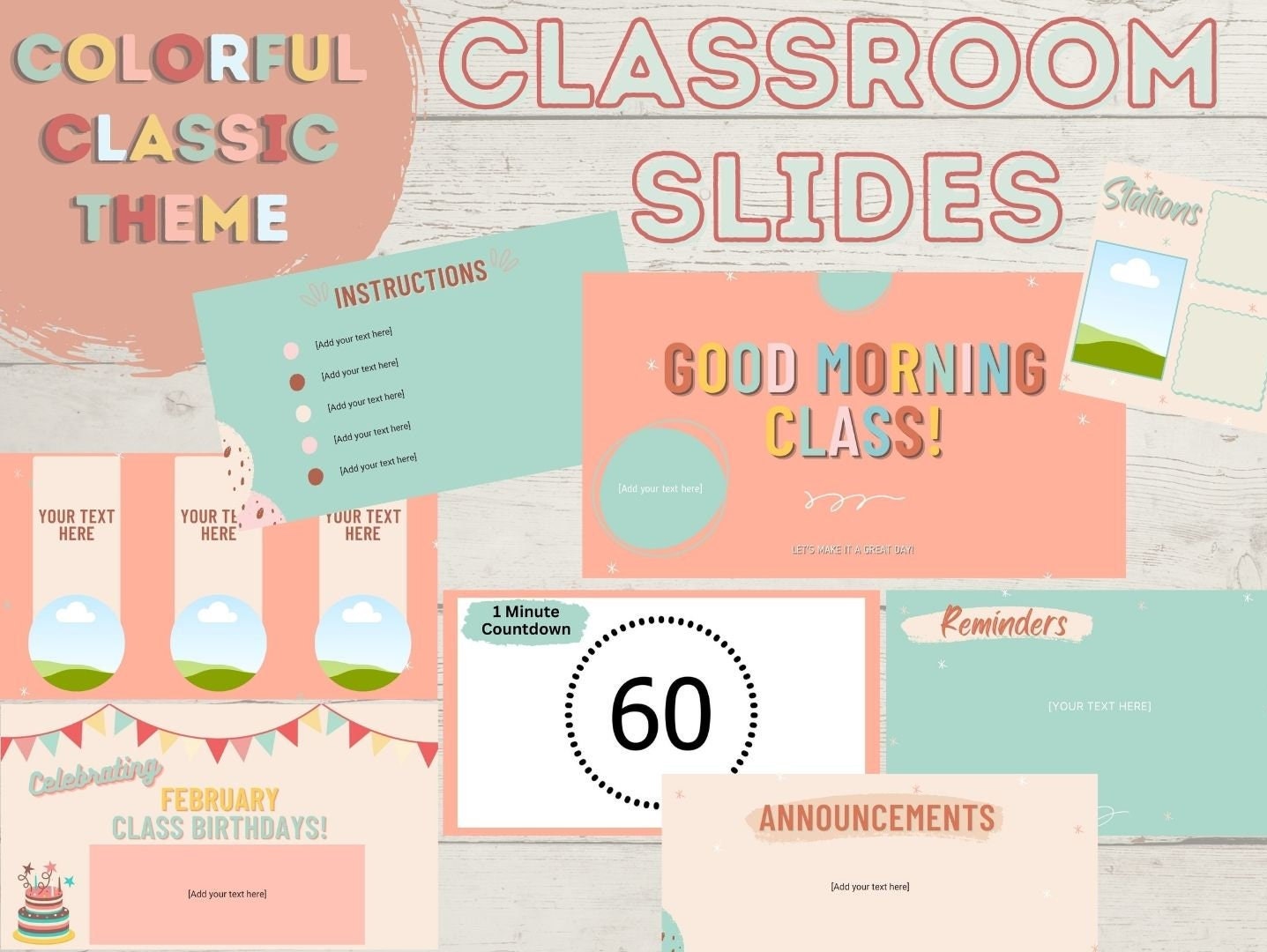 SLIDE DECK | Classroom Slide Templates | Google Slides Powerpoint ...
