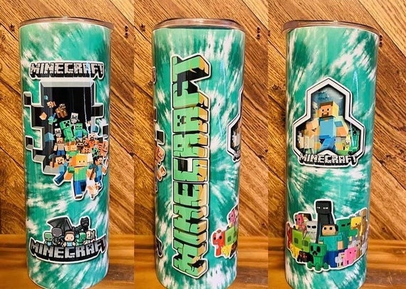 Minecraft 20oz Skinny Tumblers - Etsy