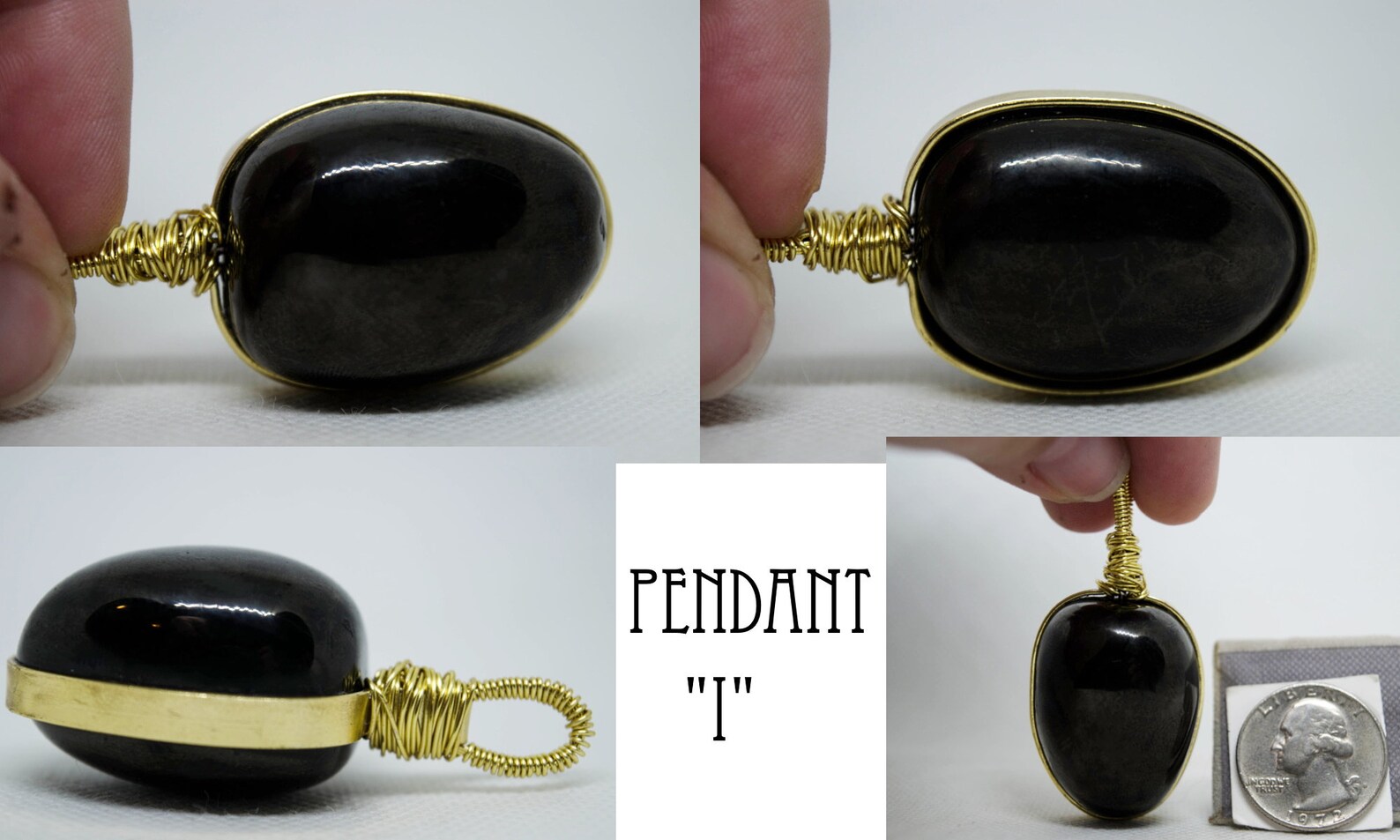 Jet Pendant - Etsy