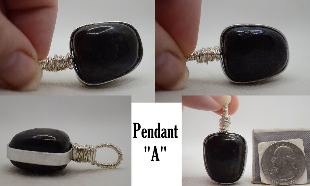 Jet Pendant - Etsy