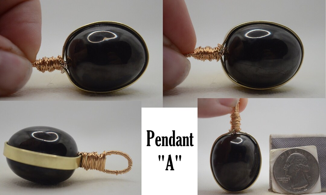 Jet Pendant - Etsy