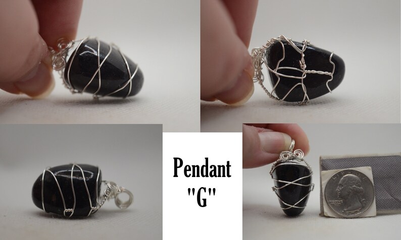 Nuummite Pendant - Etsy