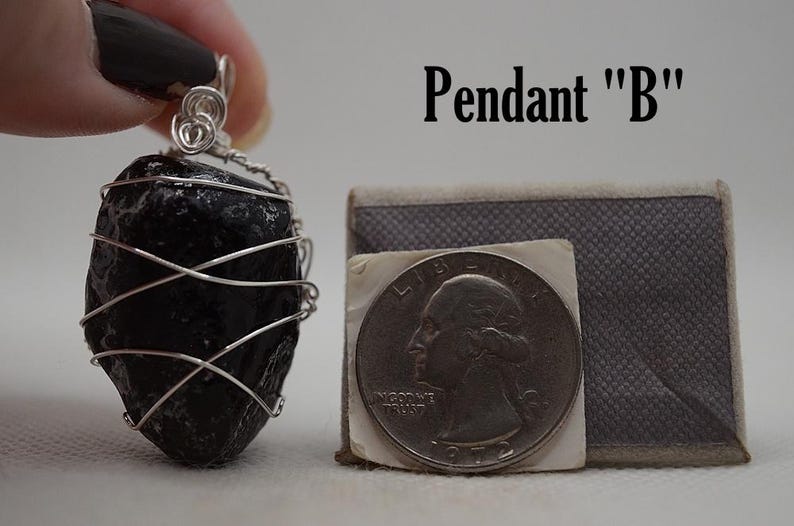 Apache Tear Pendant - Etsy