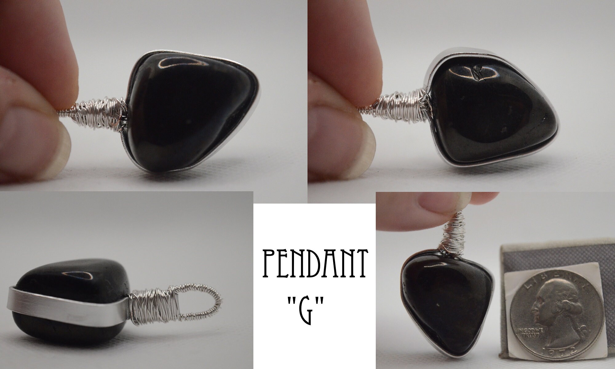 Jet Pendant - Etsy