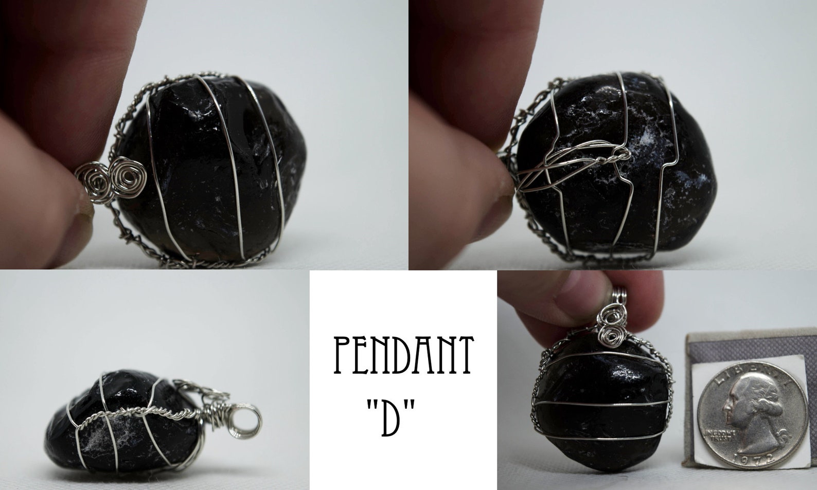 Apache Tear Pendant | Etsy