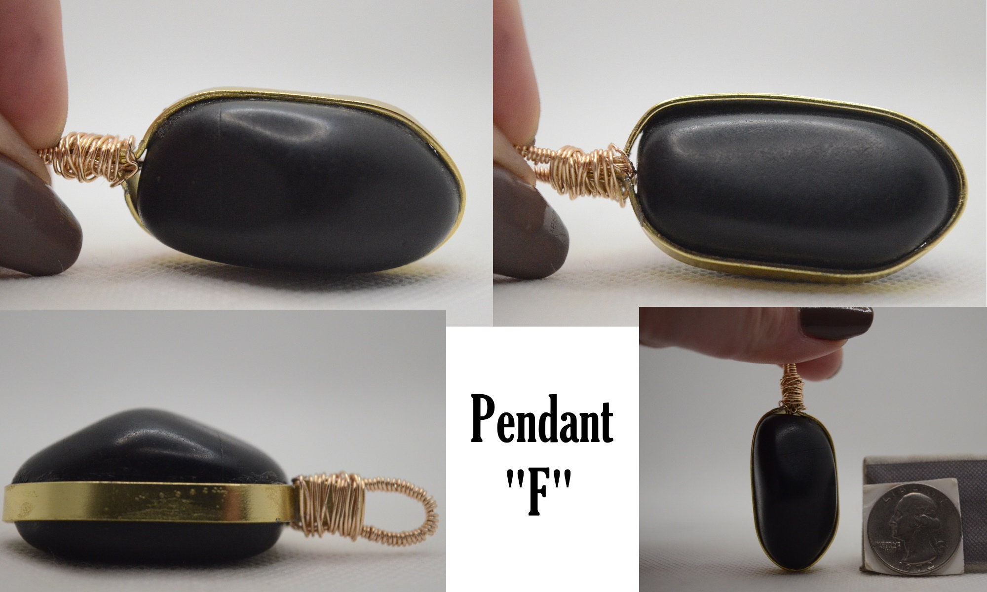 Jet Pendant - Etsy