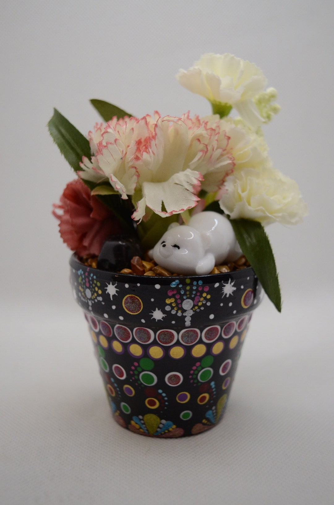 Birth Month Dotty Pot - January - Etsy