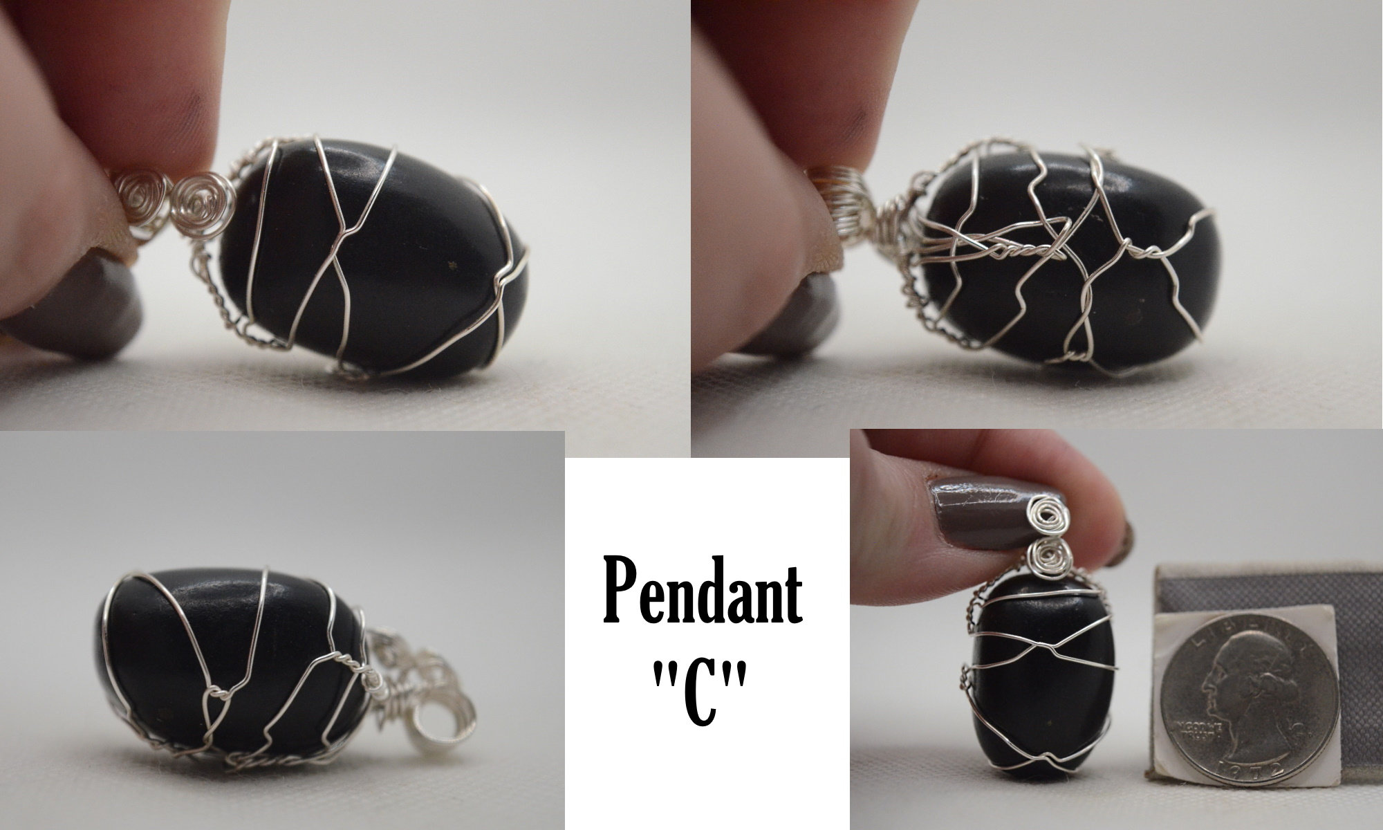 Jet Pendant - Etsy
