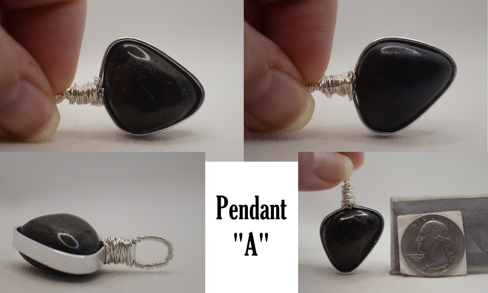 Jet Pendant - Etsy