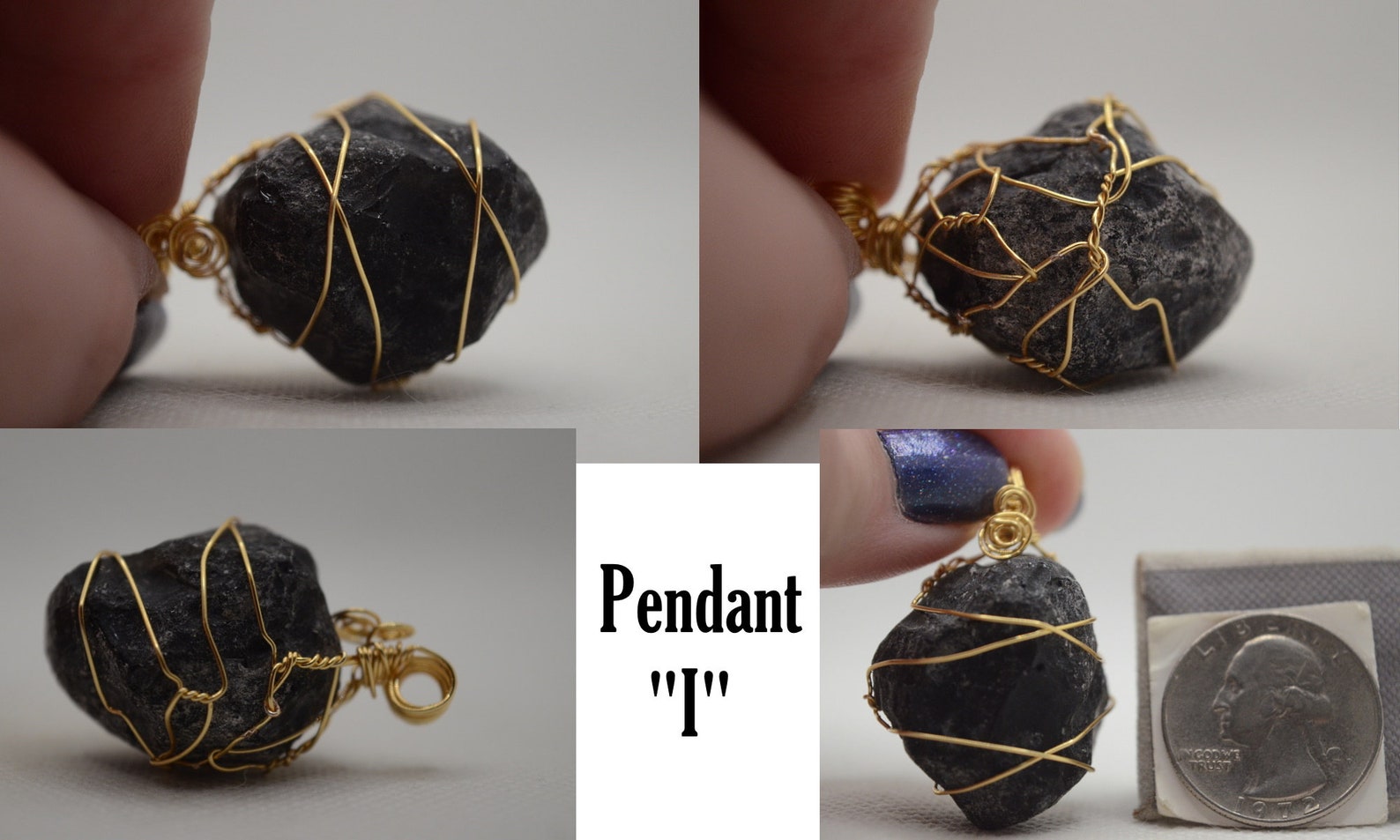 Apache Tear Pendant - Etsy