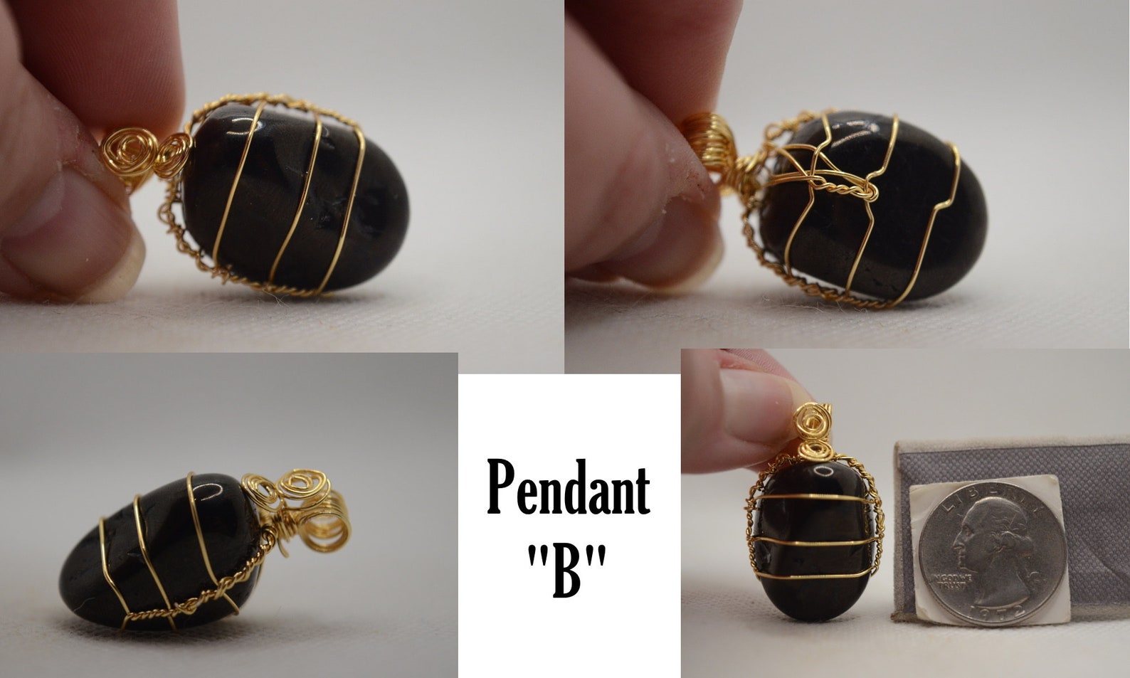 Jet Pendant - Etsy