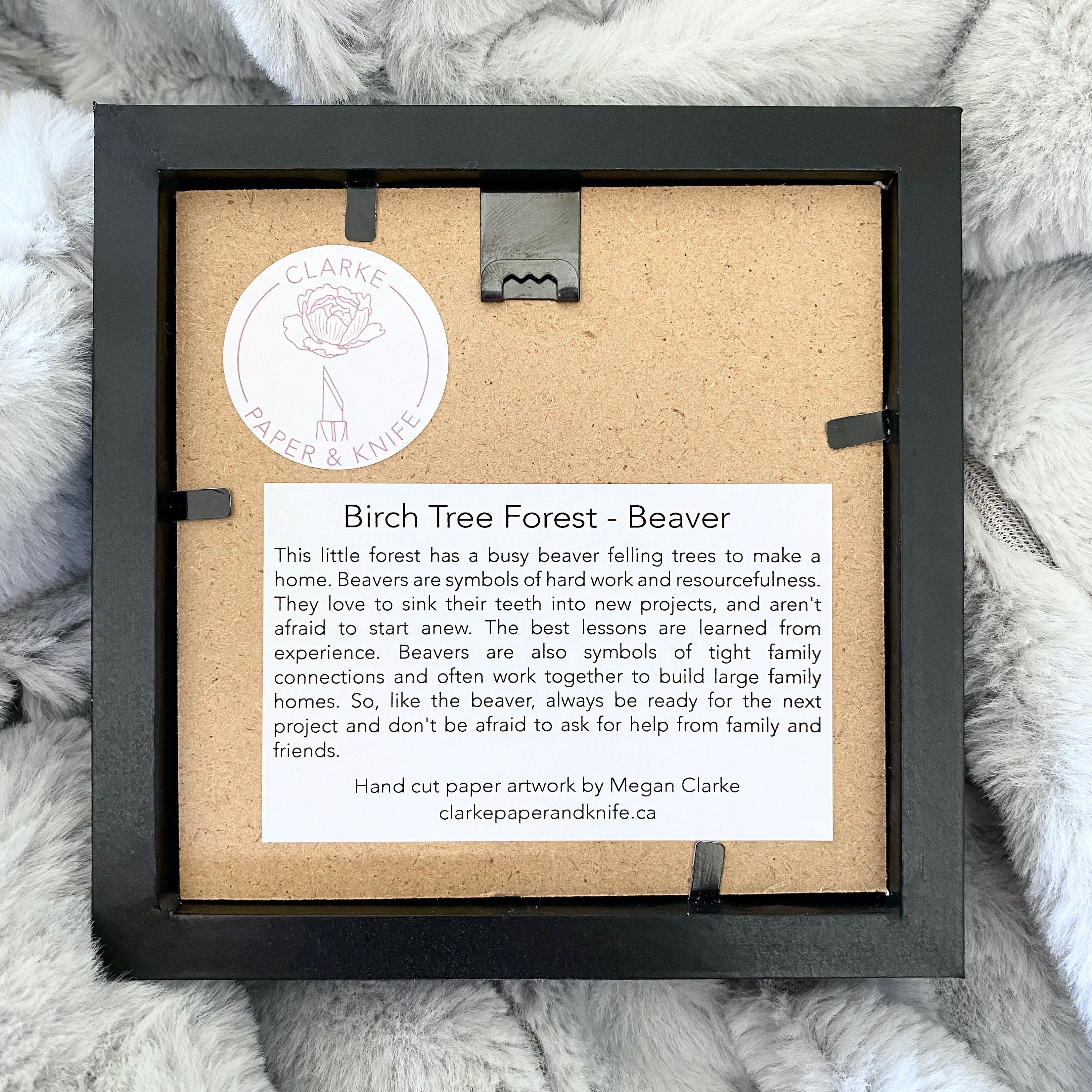 Beaver Birch Tree Forest Mini Layered Paper Artwork - Etsy Canada