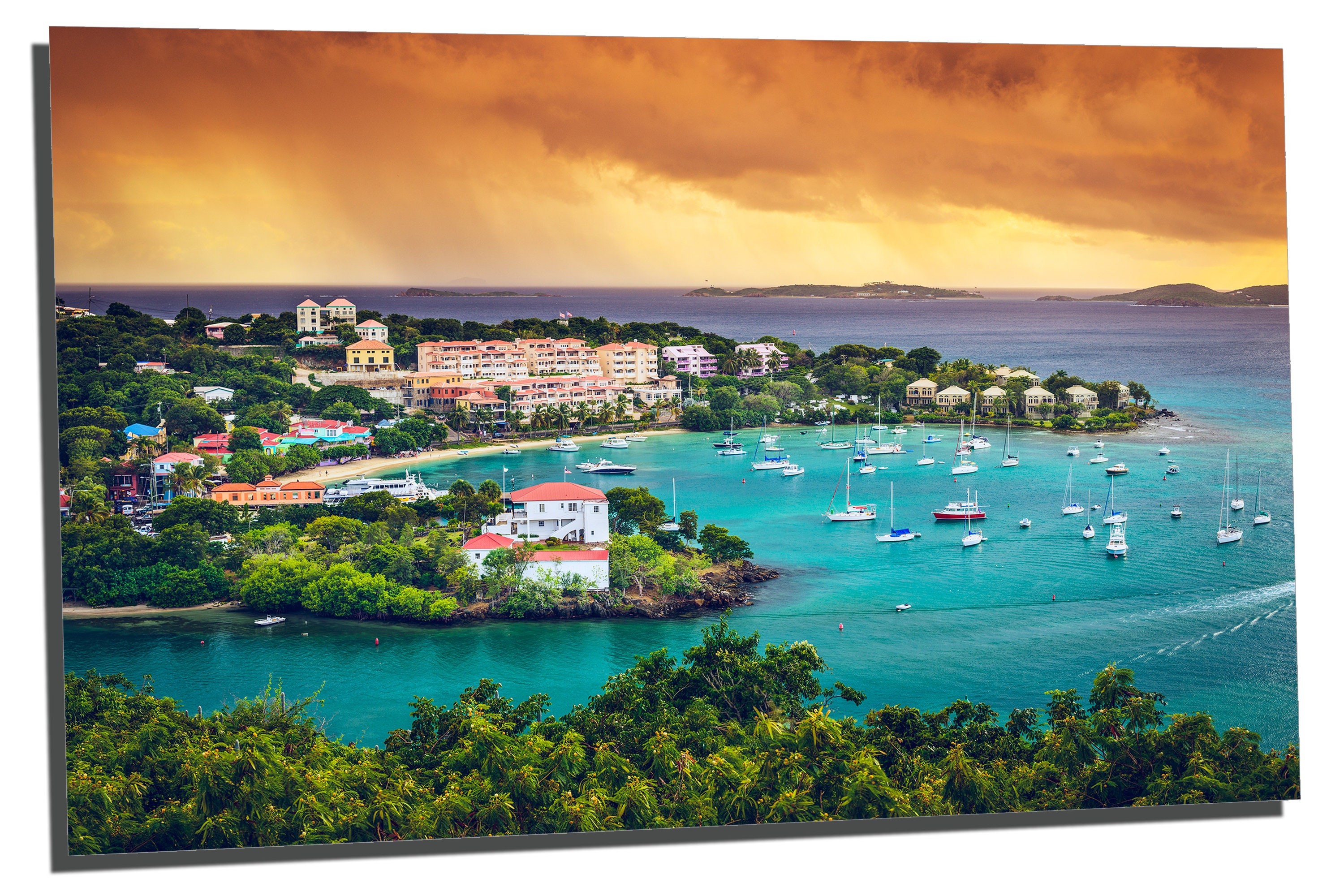 Metal Prints - St. John US Virgin Island Wall Art - 3 Panel Split ...