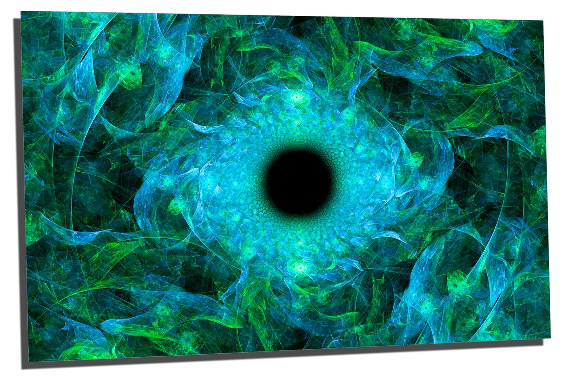 Metal Print Abstract Vortex Wall Art Chaotic fractal art | Etsy