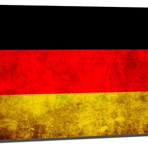 Metal Prints Germany Country Flag Grunge 3 Panel Split, Triptych Metal ...