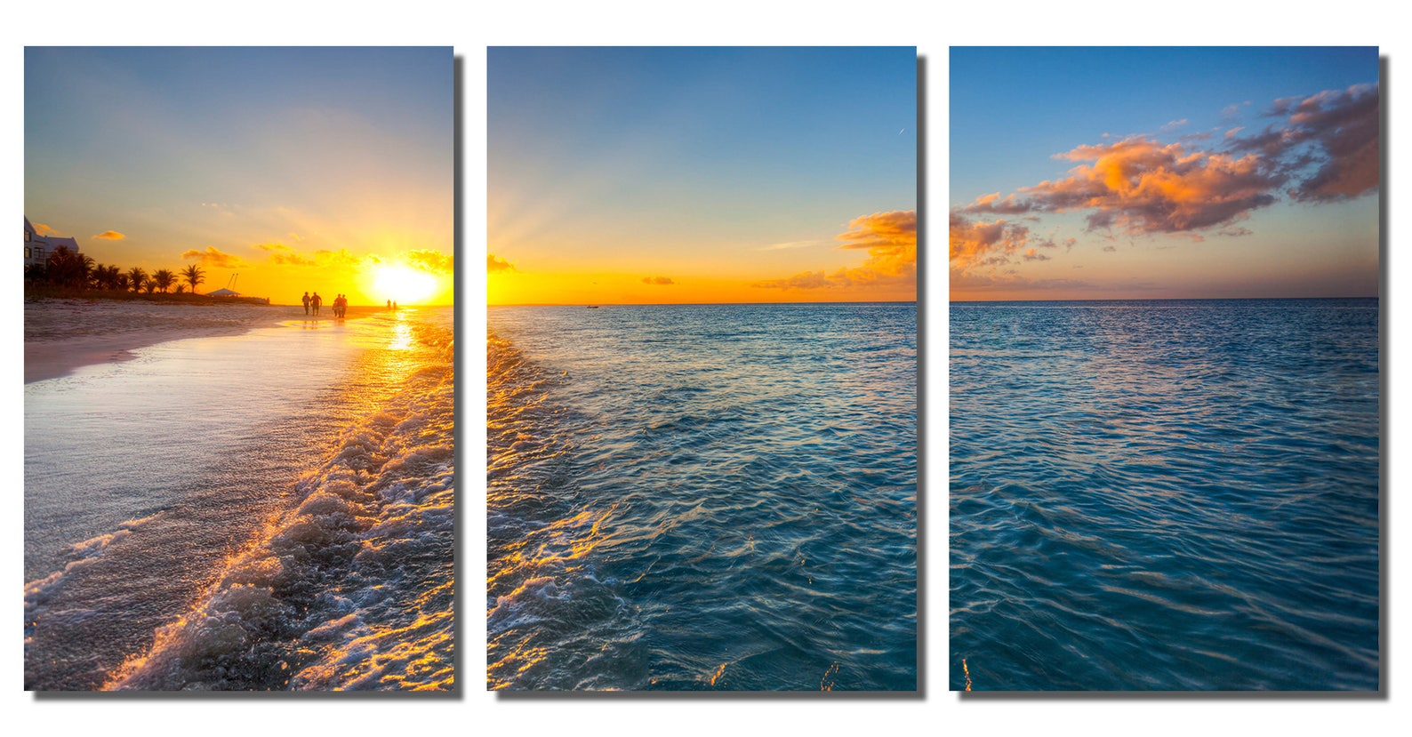 Metal Print Beach During Sunset Metal Wall Art Printed on - Etsy