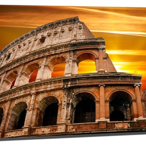 Metal Prints - Rome, Coliseum - 3 Panel Split (triptych) - Multi Panel ...