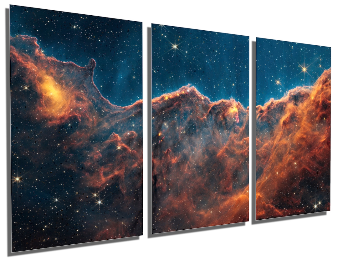 Metal Print - Cosmic Cliffs NASA JWST Large Wall Art Carina Nebula (ngc ...