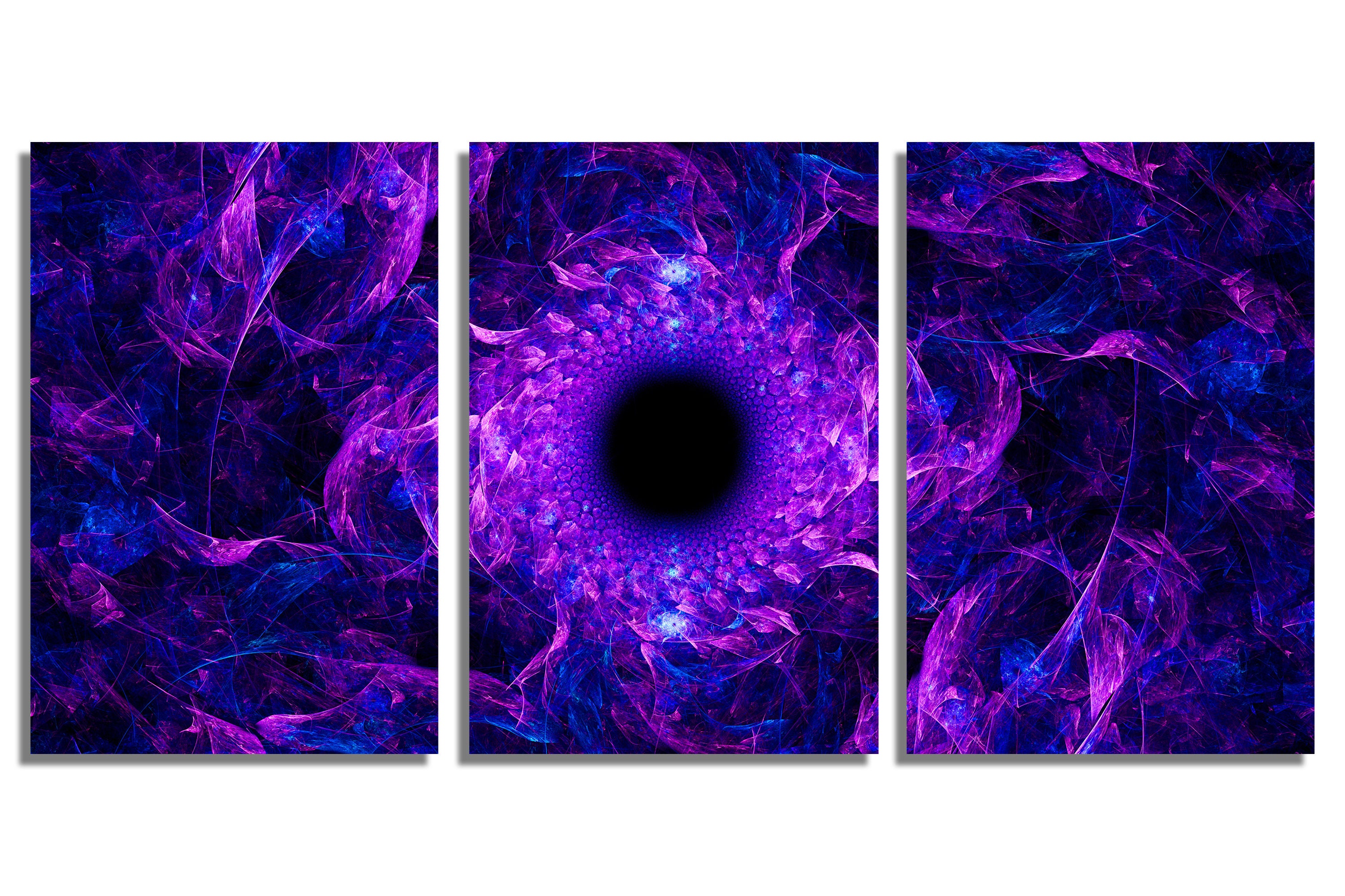 Metal Print Abstract Vortex Wall Art Chaotic fractal art | Etsy